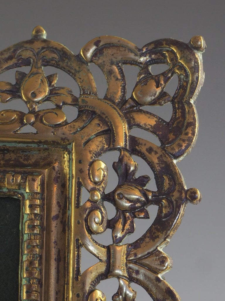 Antique 19th Century Greek God "Pan" Ornate Brass Photo Frame For Sale ...