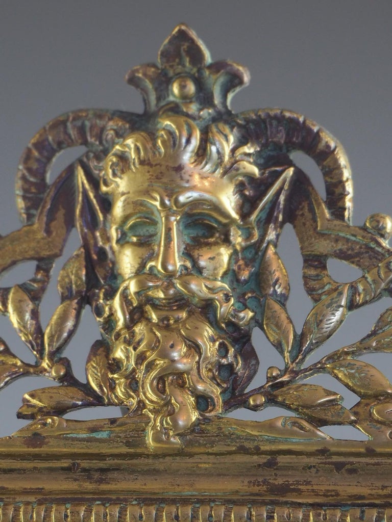Antique 19th Century Greek God "Pan" Ornate Brass Photo Frame For Sale ...