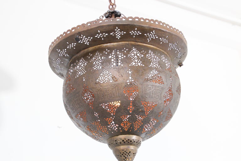 Antique 19th Century Hand-Crafted Moorish Pierced Brass Turkish ...
