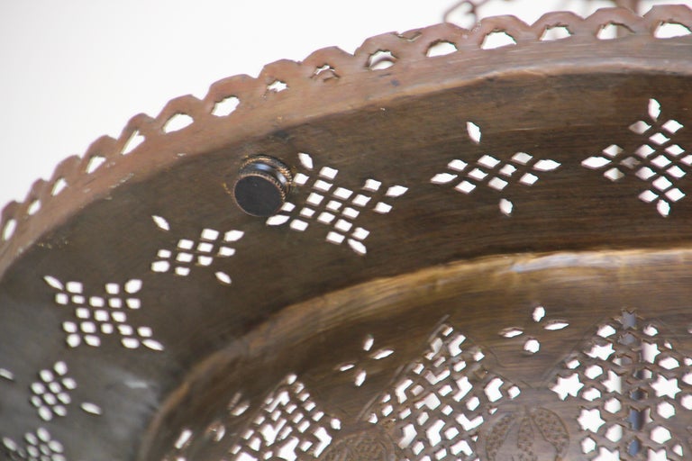 Antique 19th Century Hand-Crafted Moorish Pierced Brass Turkish ...