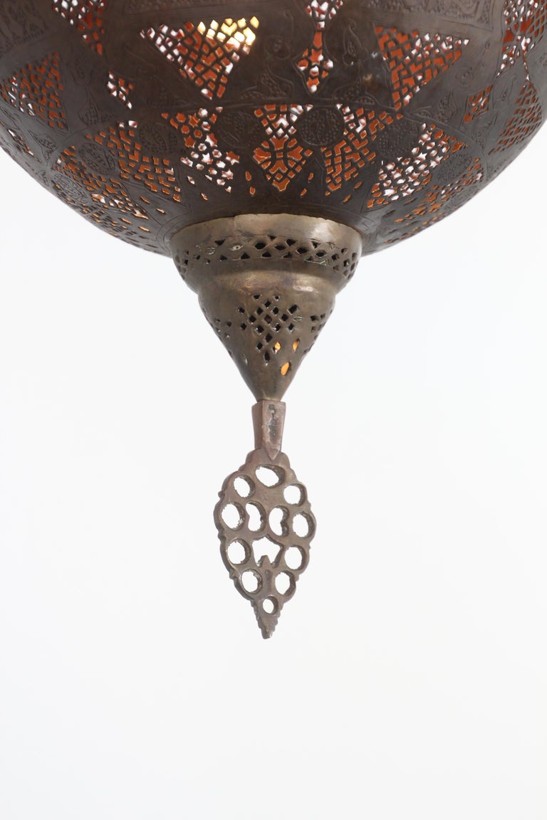 Antique 19th Century Hand-Crafted Moorish Pierced Brass Turkish ...