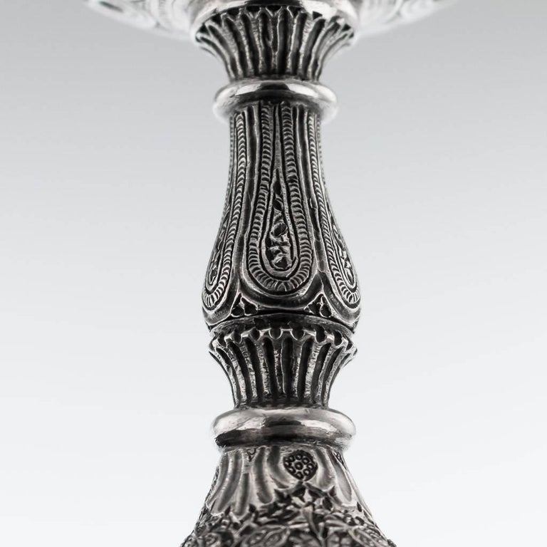Antique 19th Century Indian Solid Silver Goblet, Kashmir, circa 1890 at ...