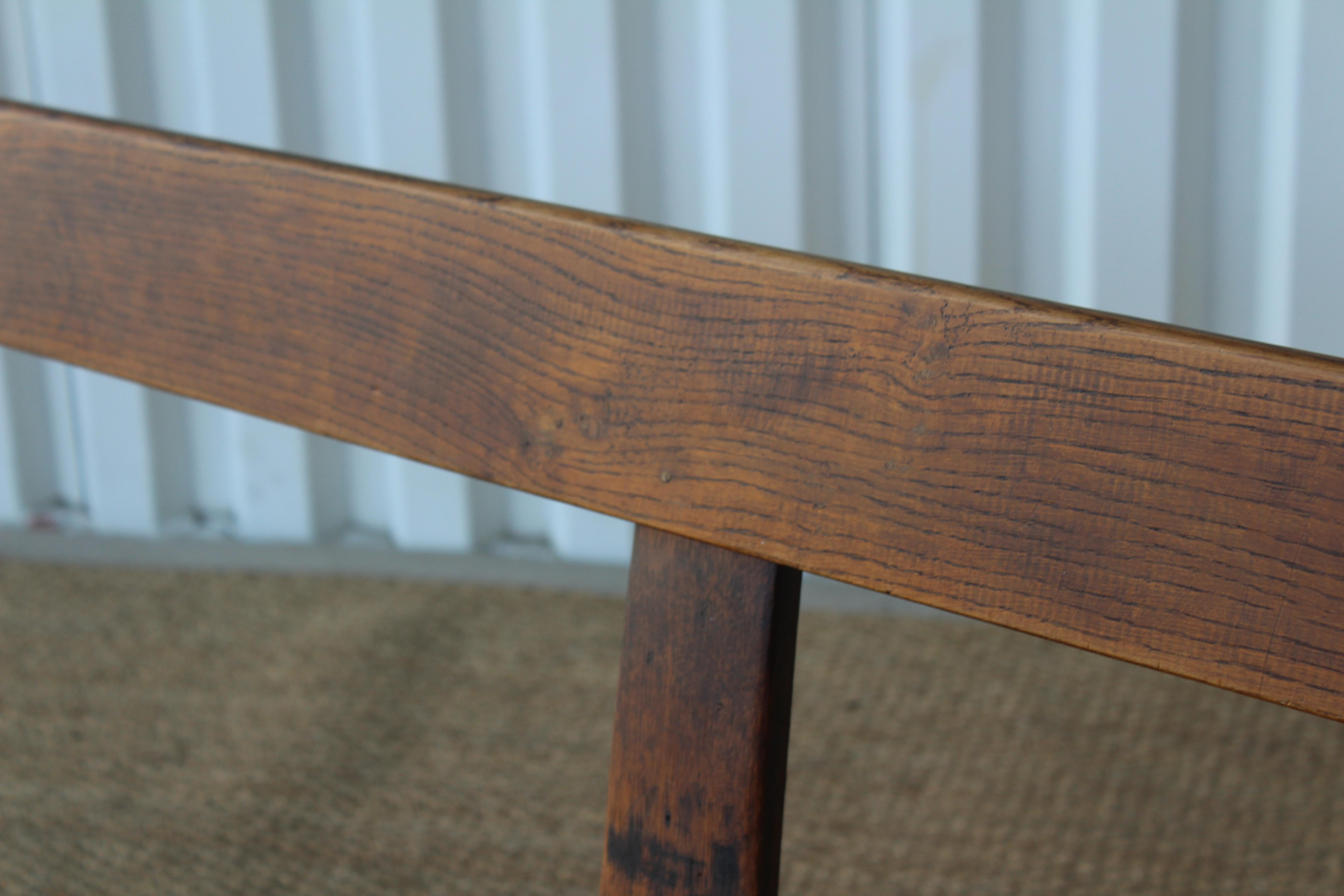 Antique 19th Century Irish Bench in Walnut at 1stDibs