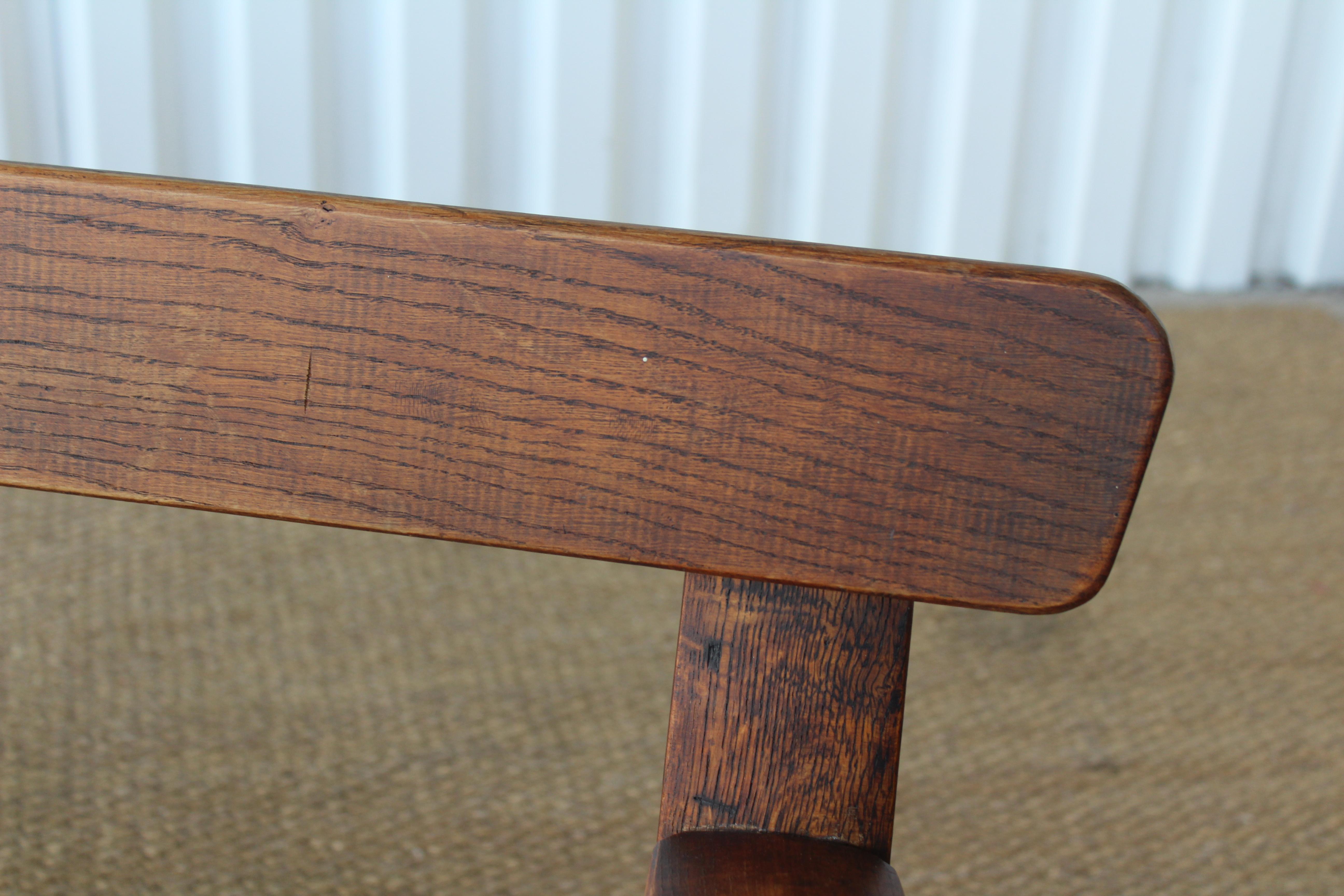 Antique 19th Century Irish Bench in Walnut at 1stDibs