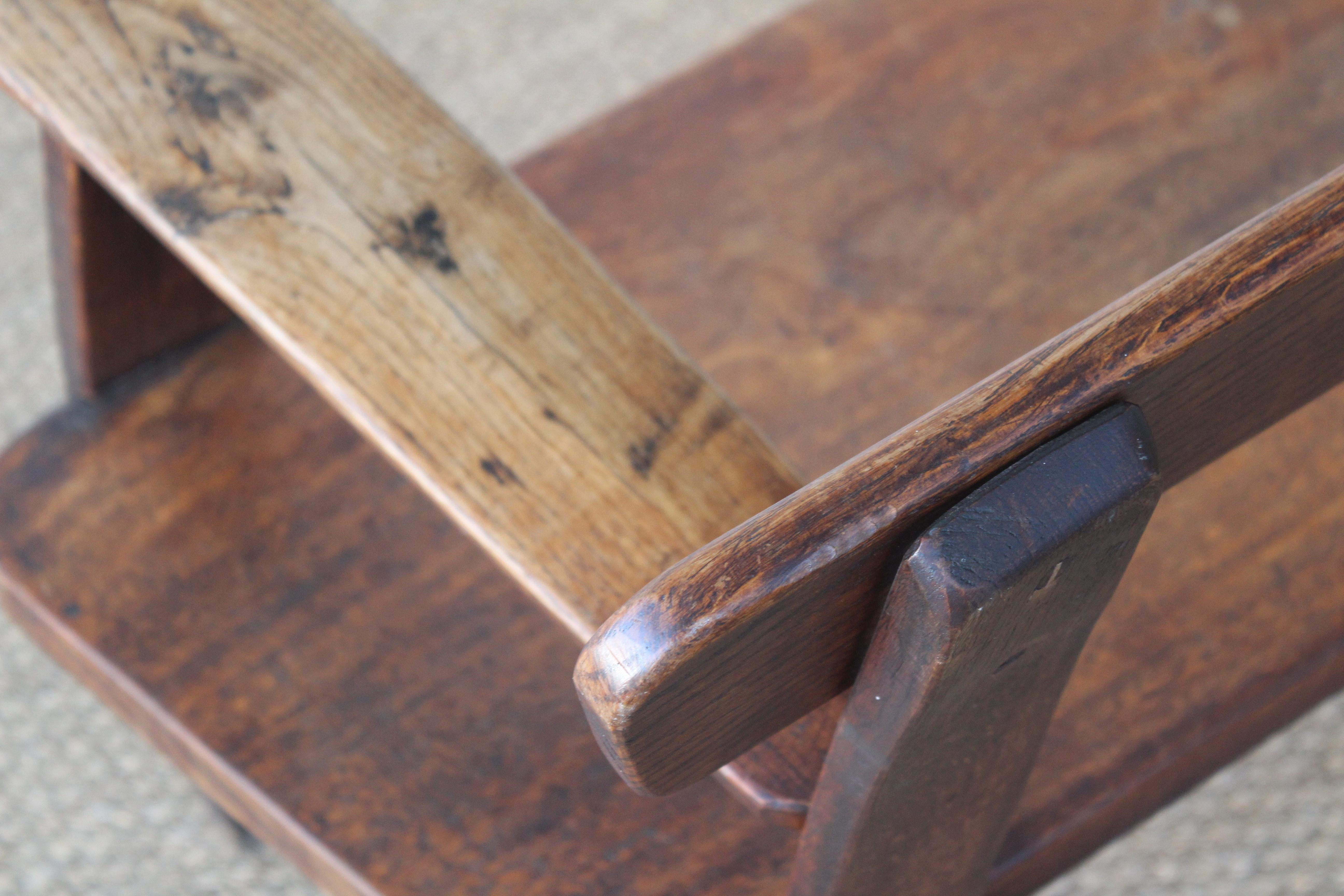 Antique 19th Century Irish Bench in Walnut at 1stDibs