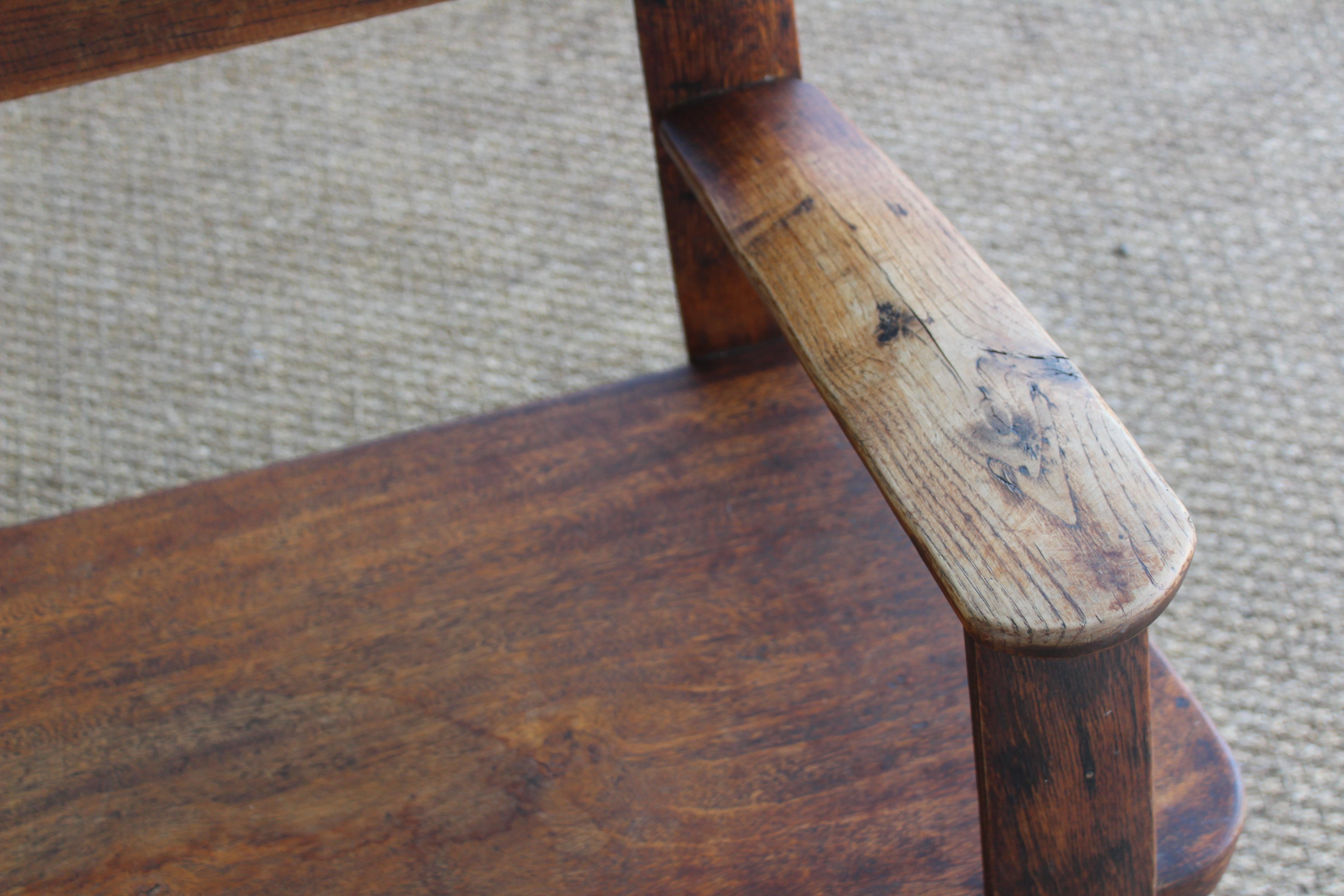 Antique 19th Century Irish Bench in Walnut at 1stDibs
