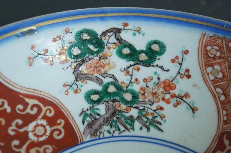 Antique 19th Century Japanese Imari Meiji Porcelain Serving Bowl ...