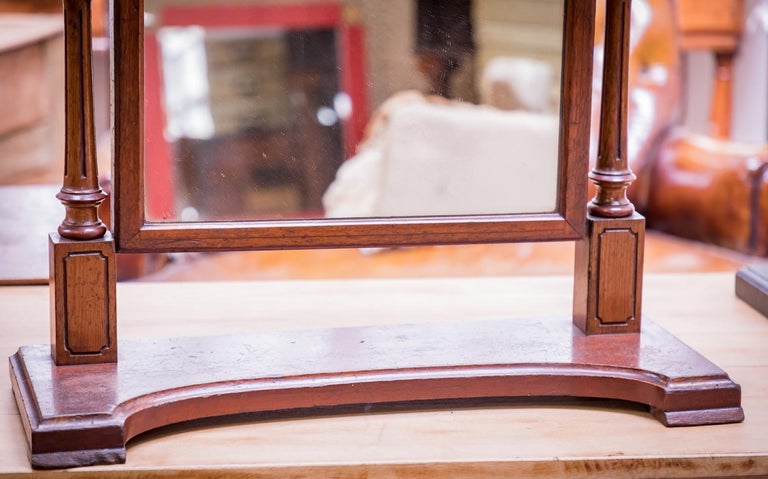 Antique 19th Century Large Gothic Dressing Table Mirror For Sale at 1stDibs