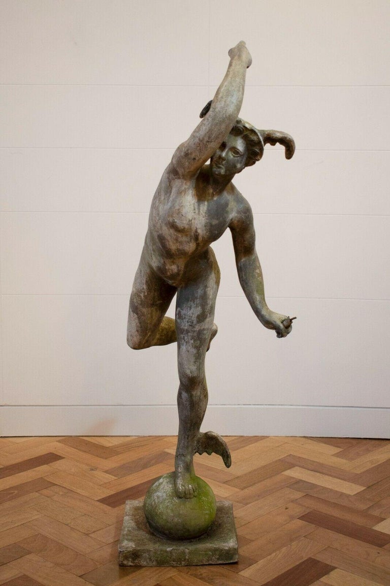 Lead Statue of Mercury, 19th Century For Sale at 1stDibs