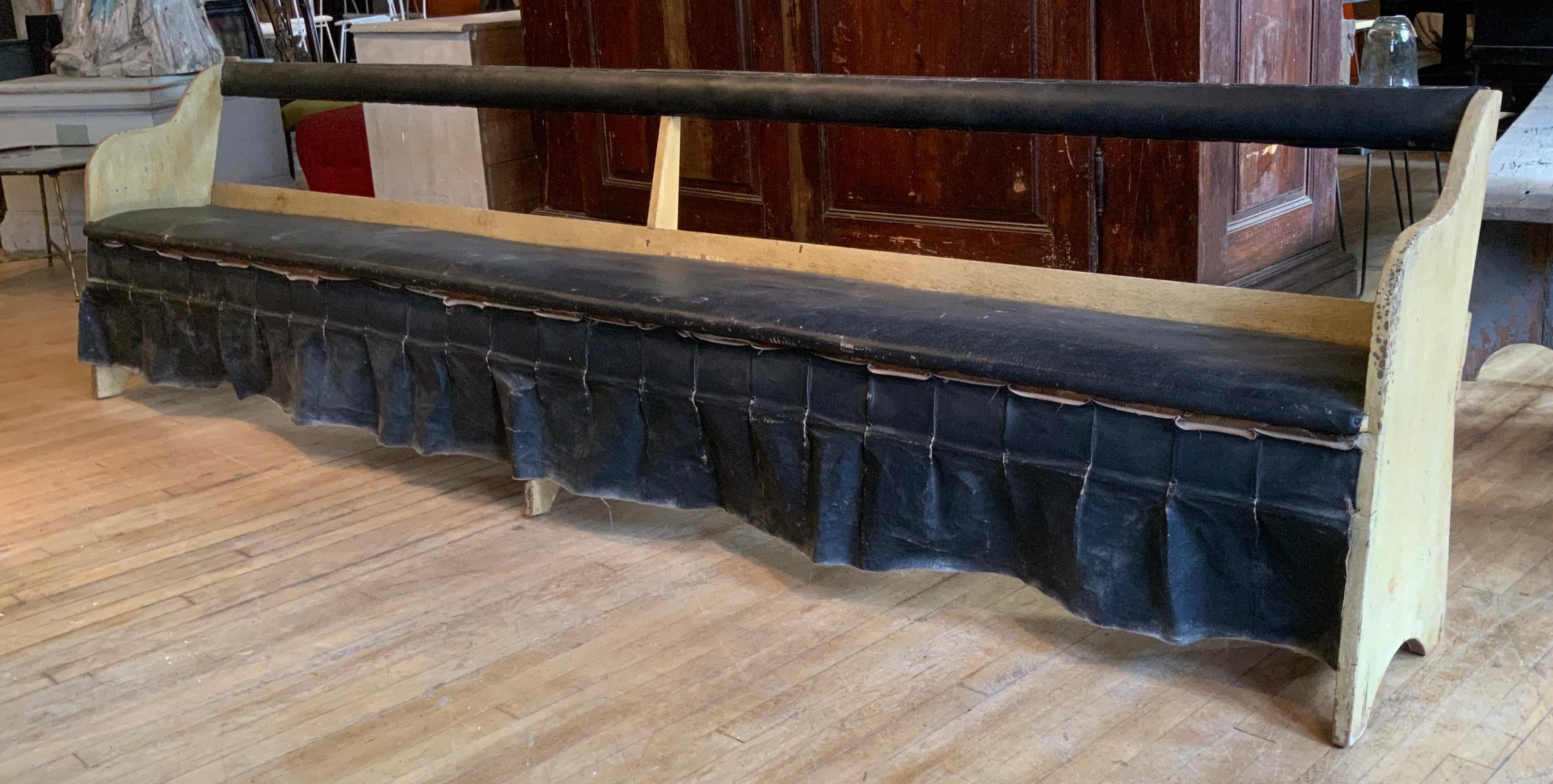 Antique 19th Century Long Skirted Bench For Sale at 1stDibs