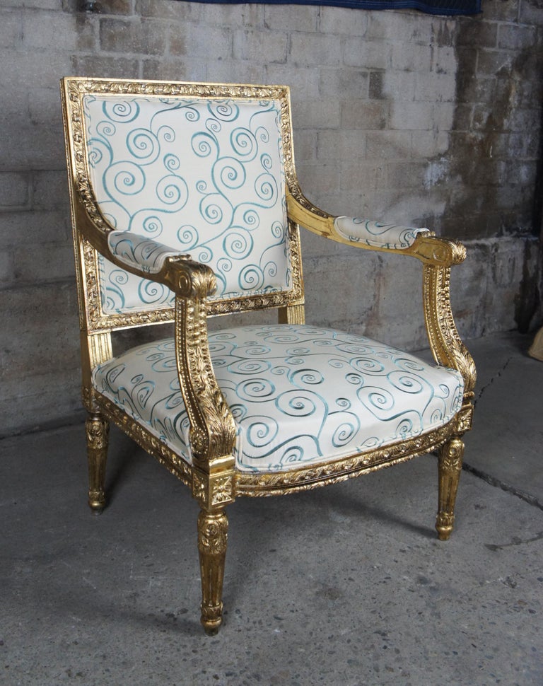 Antike Louis XVI.-Fauteuil-Sessel des 19. Jahrhunderts ...