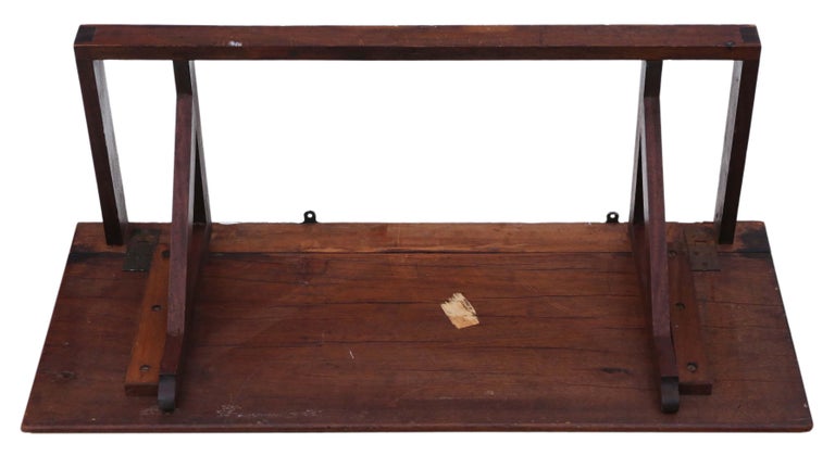 Antique 19th Century Mahogany Folding Butler's Table or Shelf at 1stDibs