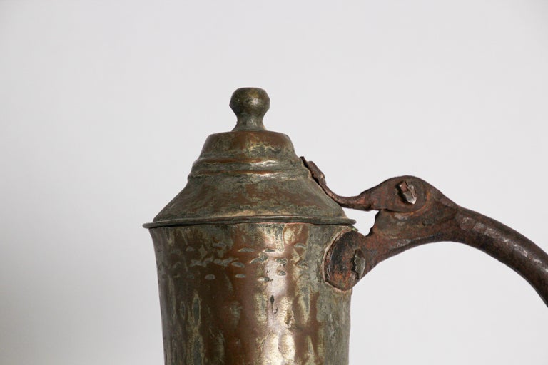 Antique 19th Century Middle Eastern Tinned Copper Ewer For Sale at ...