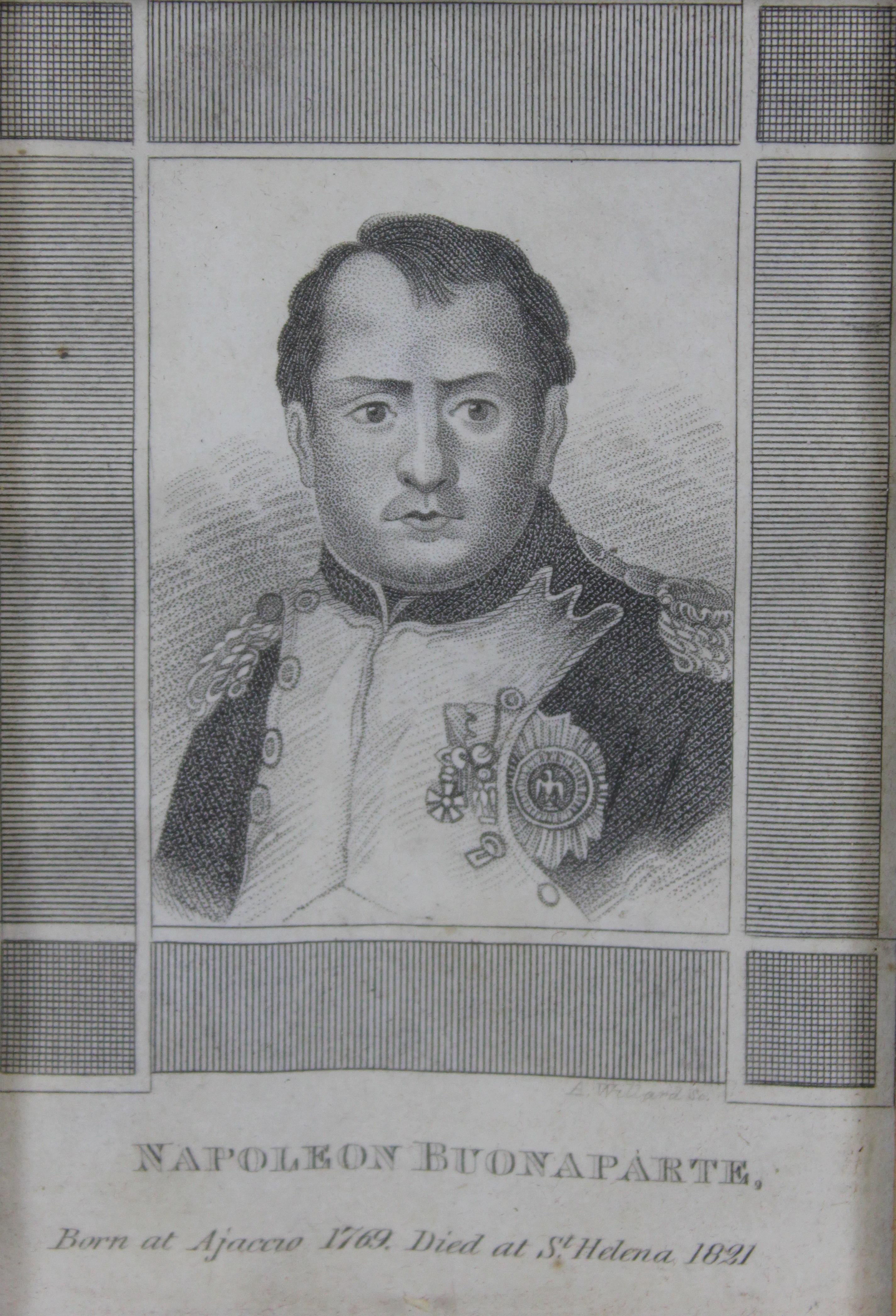 Antique 19th Century Napoleon Bonaparte Stipple Engraving Portrait ...