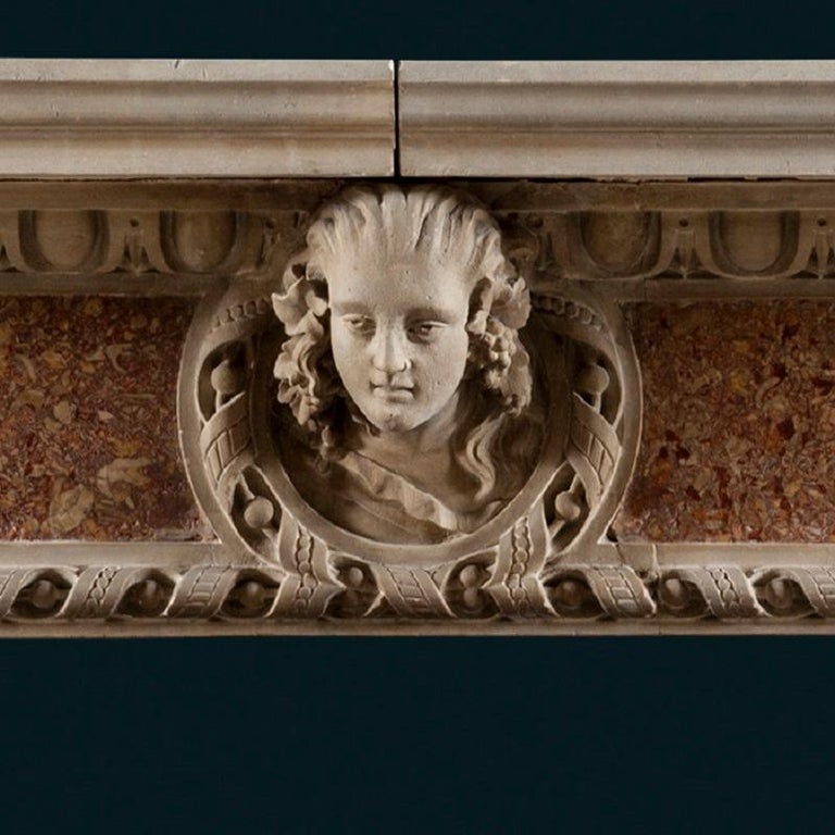 Antique 19th Century Renaissance Style Portland Stone and Marble ...