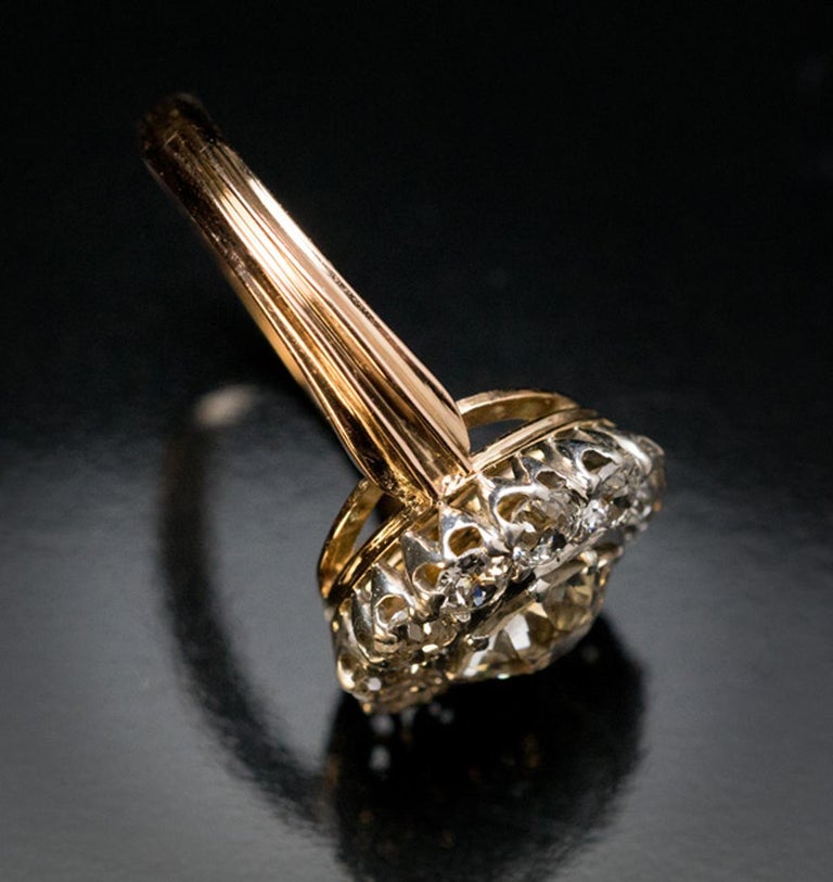 Antique 19th Century Russian 3 Carat Total Weight Diamond Engagement ...
