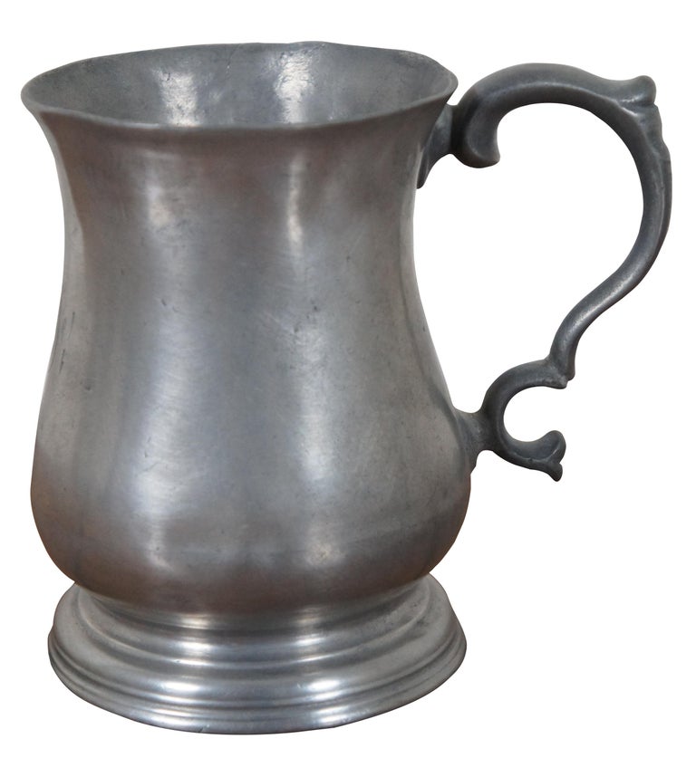Antique 19th Century Scottish Pewter Tankard Beer Ale Mug Cup Stein For ...