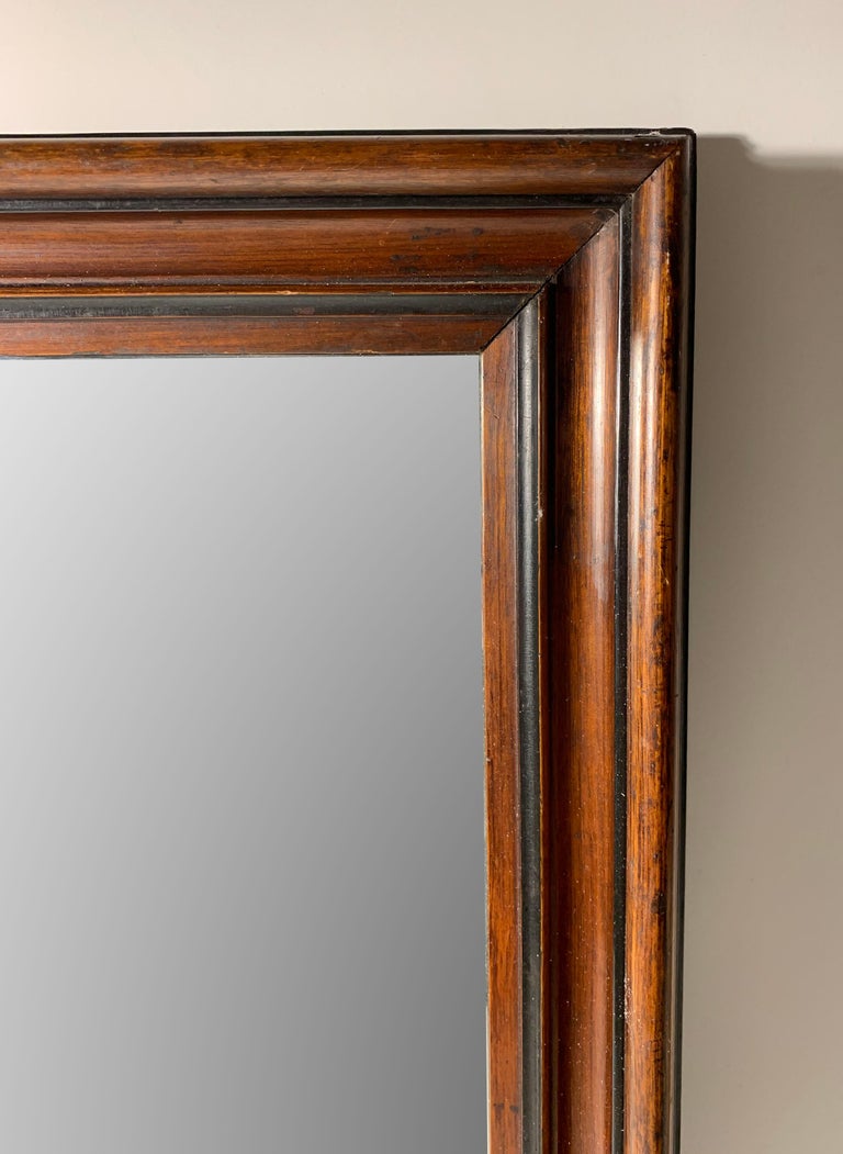 Antique 19th Century Victorian Ebonized Banding Mirror / Frame For Sale ...