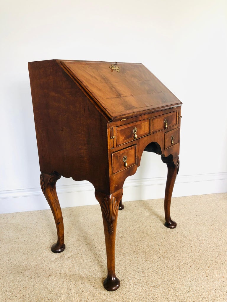 Antique 19th Century Victorian Walnut Bureau at 1stDibs | victorian bureau