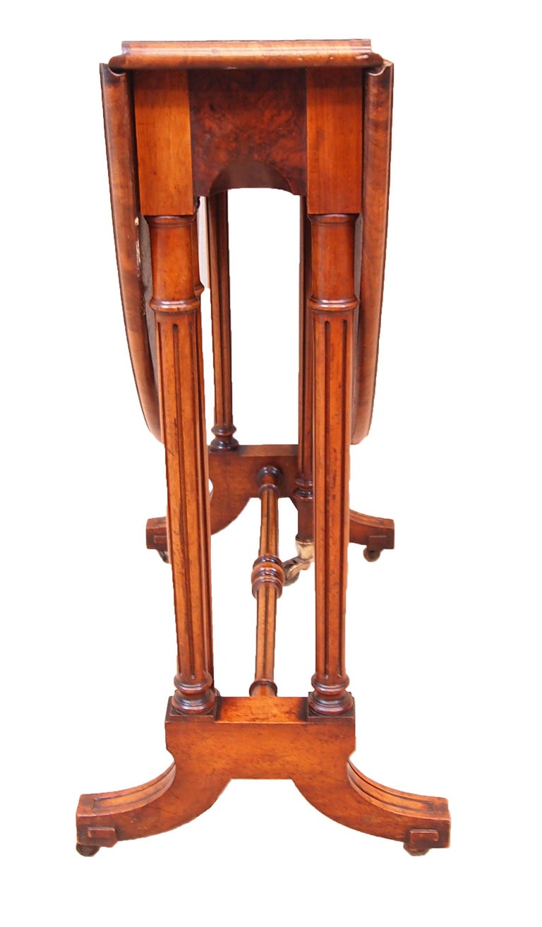 Antique 19th Century Walnut Baby Sutherland Table at 1stDibs