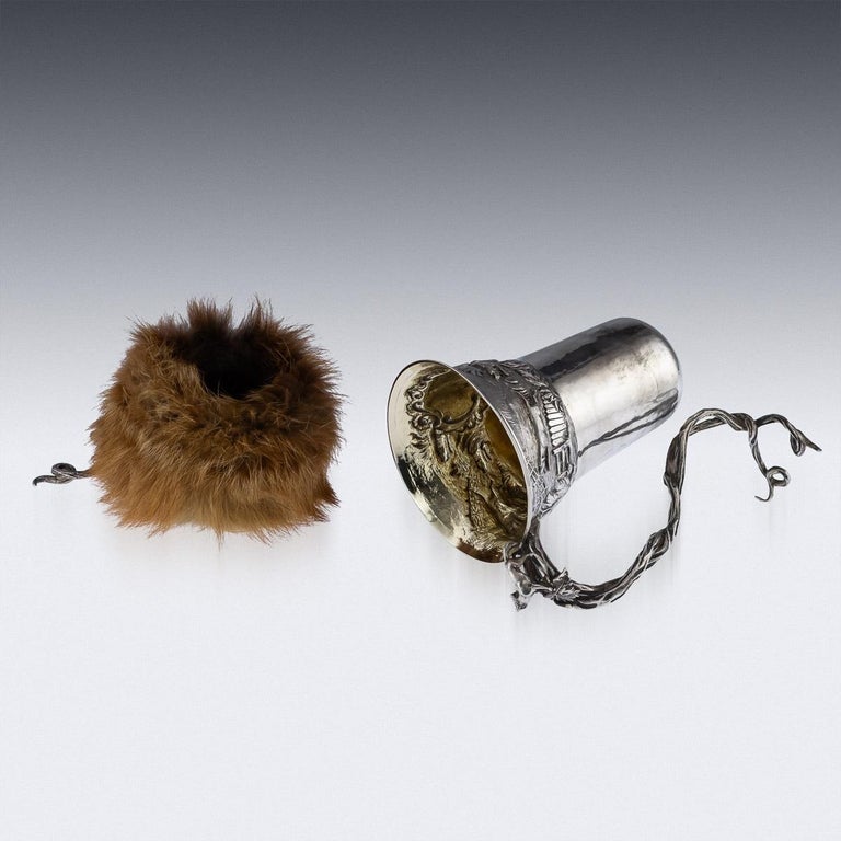 Antique Georgian Solid Silver Fox Stirrup Cup, Reily and Storer, circa ...