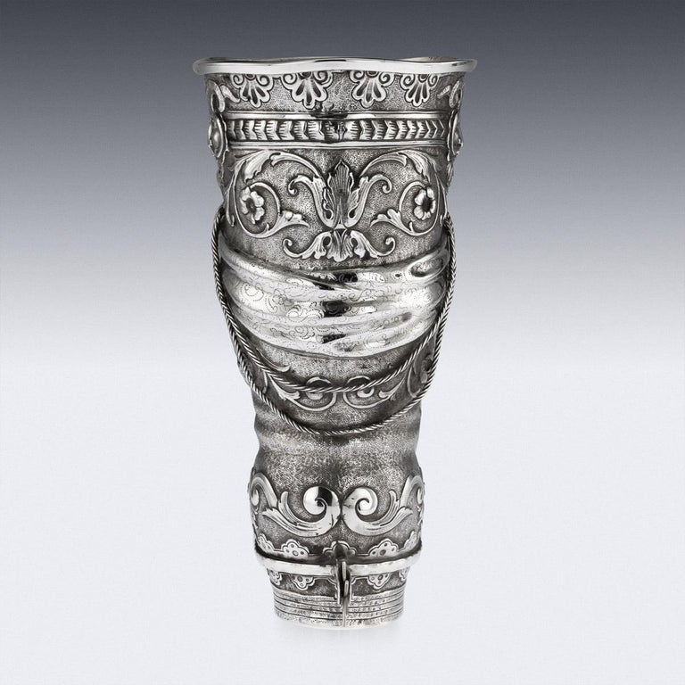 Antique 19th Century Victorian Solid Silver Novelty Boot Cup, London ...