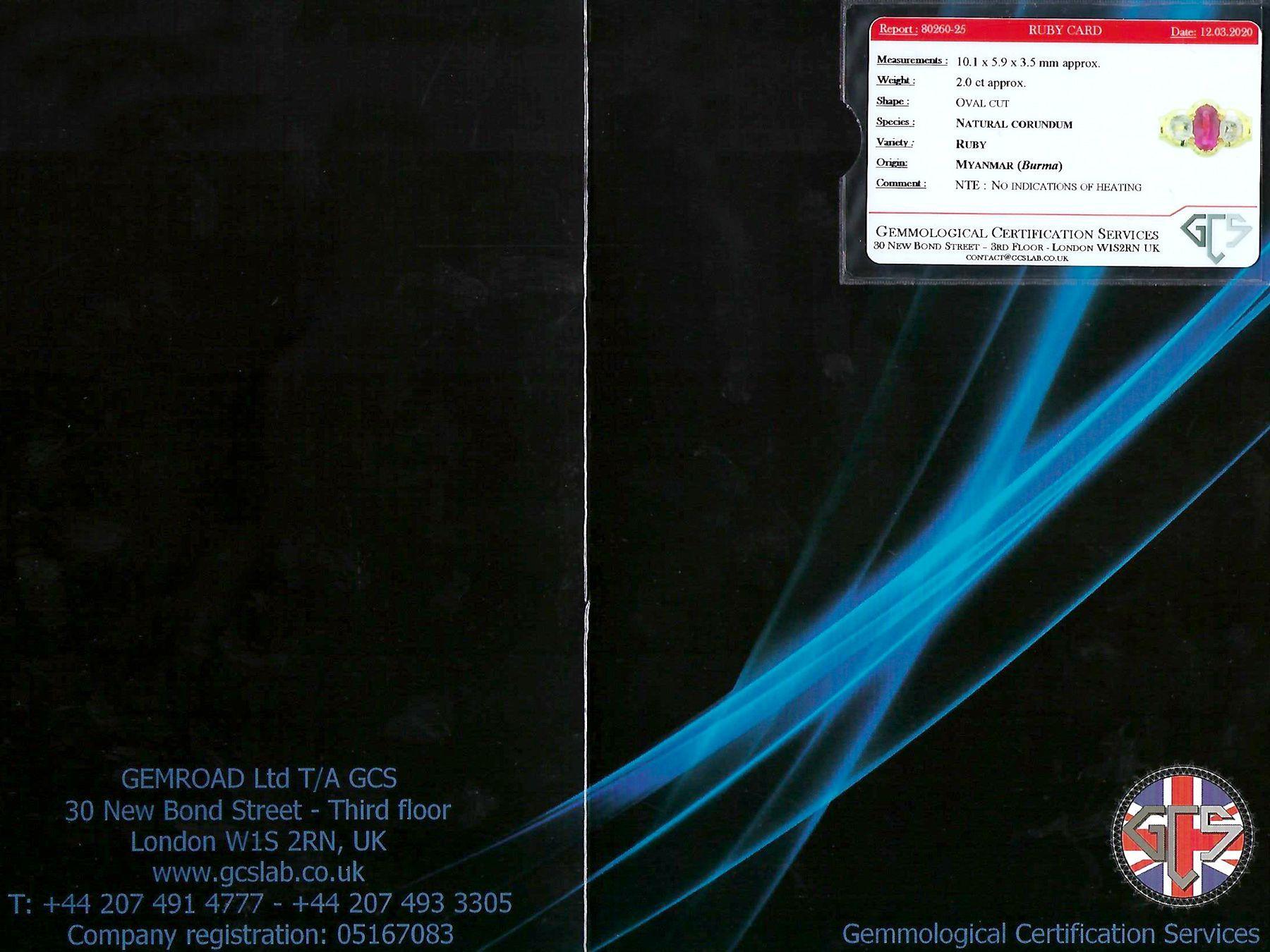 Antique 2 Carat Oval Cut Ruby and Diamond Yellow Gold Cocktail Ring For ...