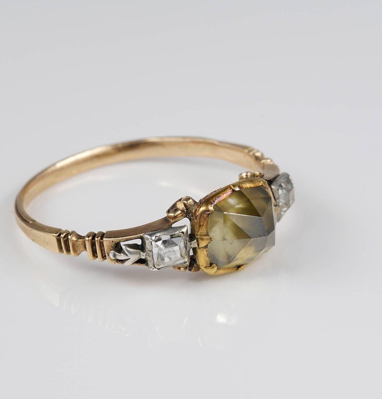 Antique 2.0 Carat Early Pointed Diamond Plus Rare Solitaire Ring For ...