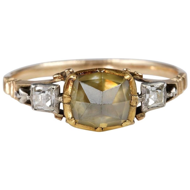 Antique 2.0 Carat Early Pointed Diamond Plus Rare Solitaire Ring For ...