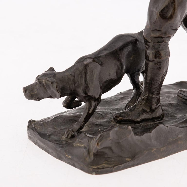 Antique 20th Century Austrian Pair of Bronze Hunters, Hans Müller, C ...