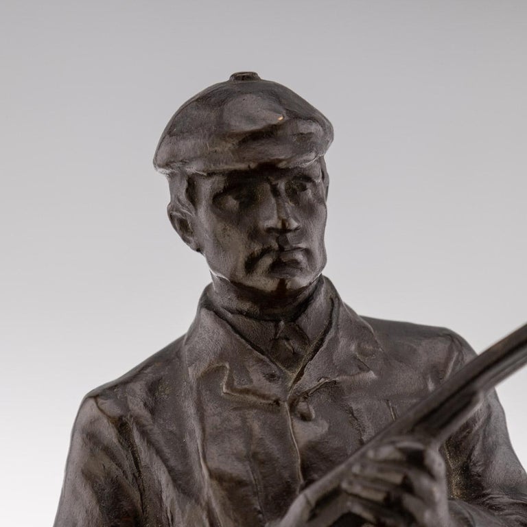 Antique 20th Century Austrian Pair of Bronze Hunters, Hans Müller, C ...