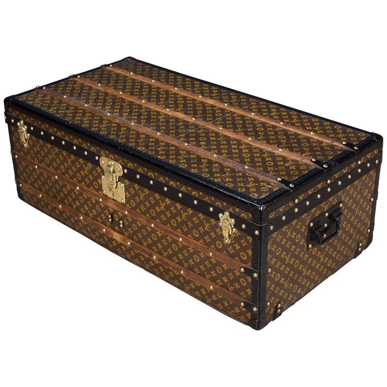 Antique 20th Century Louis Vuitton Monogram Steamer Trunk, circa 1910 ...