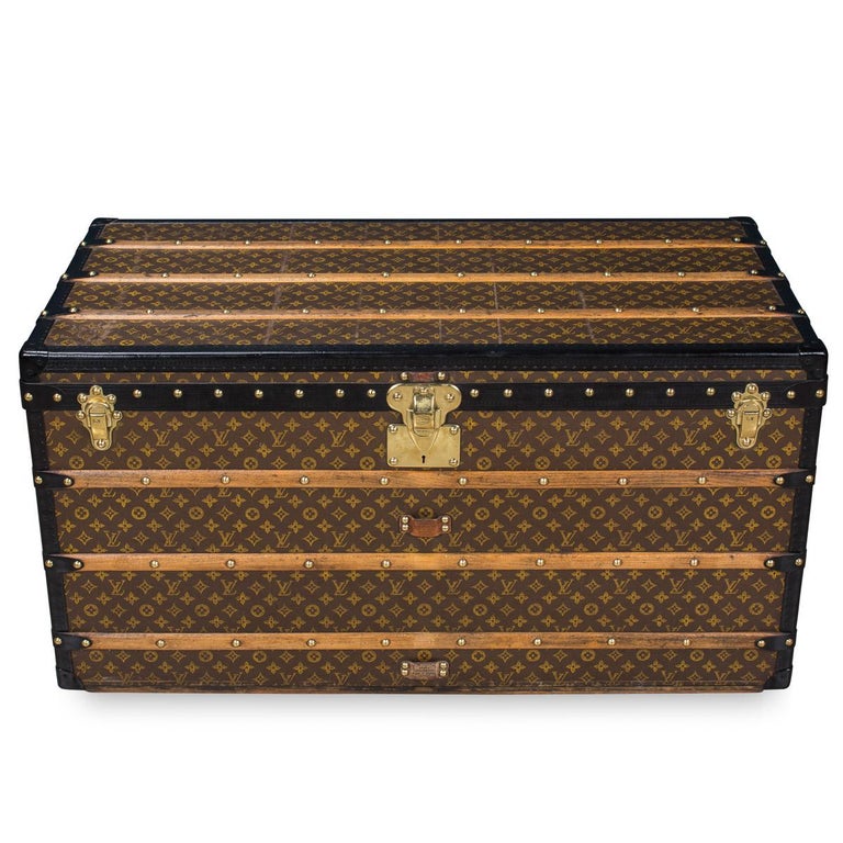 Antique 20th Century Rare Louis Vuitton Monogram Steamer Trunk, circa ...