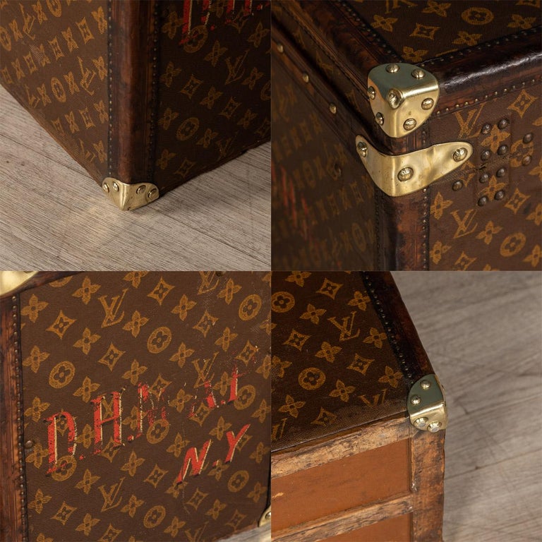 Antique 20th Century Rare Louis Vuitton Train Trunk, France, circa 1900 ...