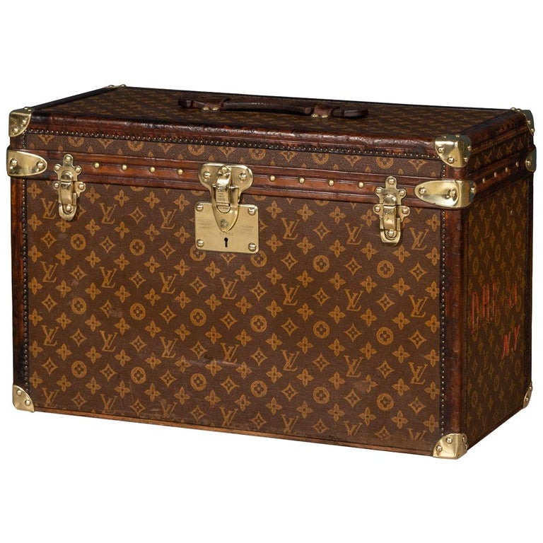 Antique 20th Century Rare Louis Vuitton Train Trunk, France, circa 1900 ...