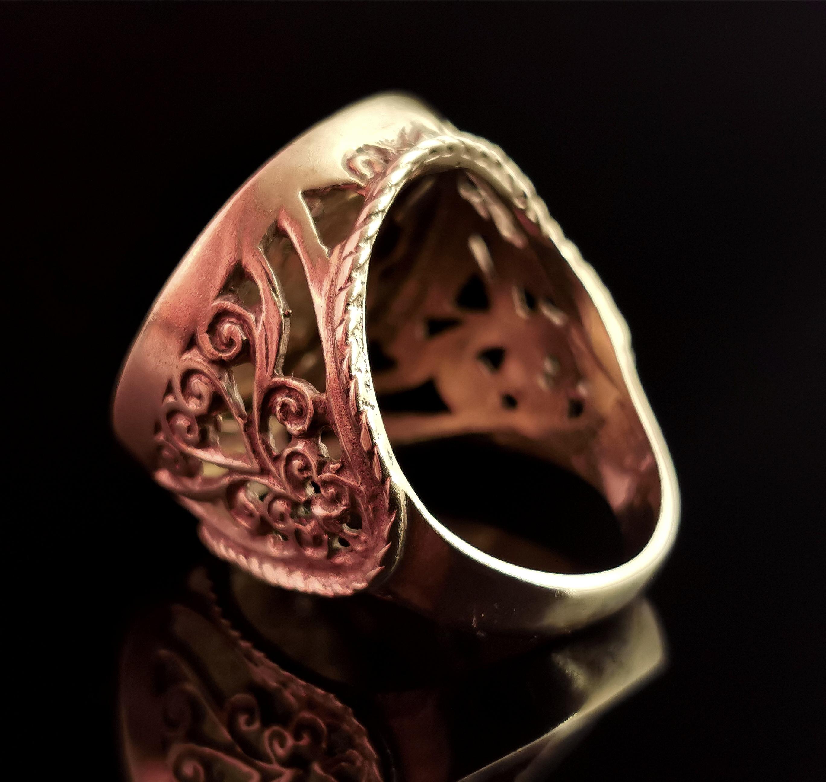 Antique 22 Karat Gold Sovereign Ring Mounted, 9 Karat Gold Ring at ...