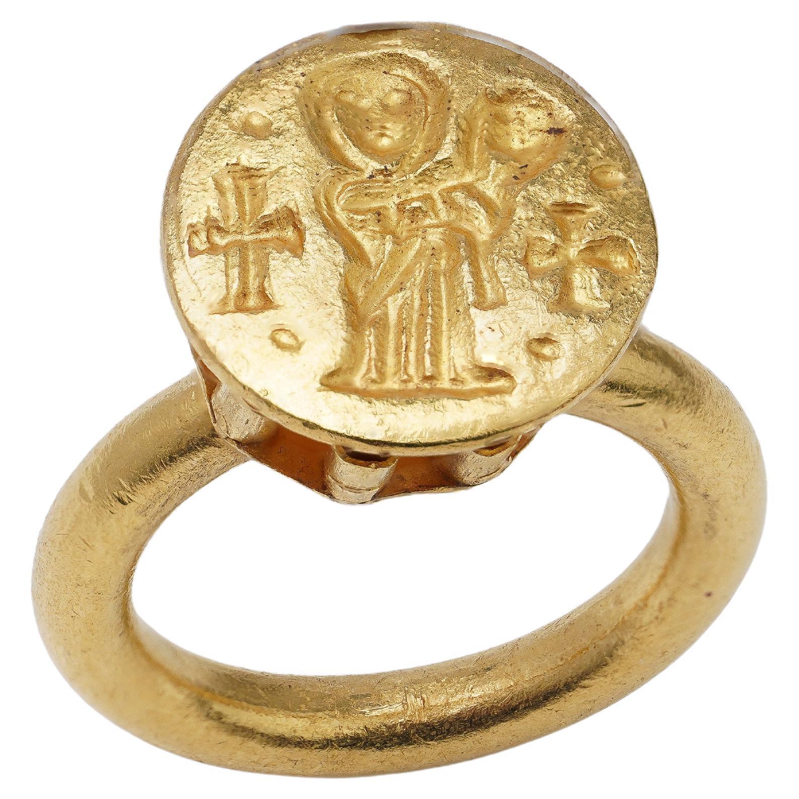 LALAOUNIS Gold Byzantine Ring at 1stDibs