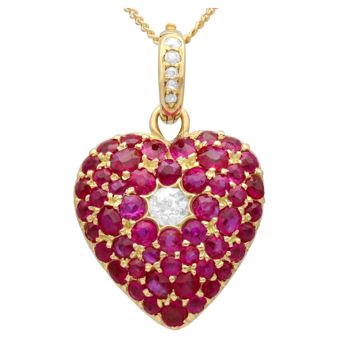Vintage Ruby and Pearl 9 Carat Gold Locket and Chain at 1stDibs | 9 ...