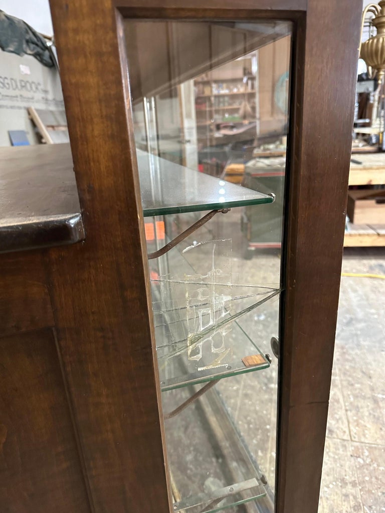 Antique Store Counter Showcase Display Cabinet and Workstation For Sale ...