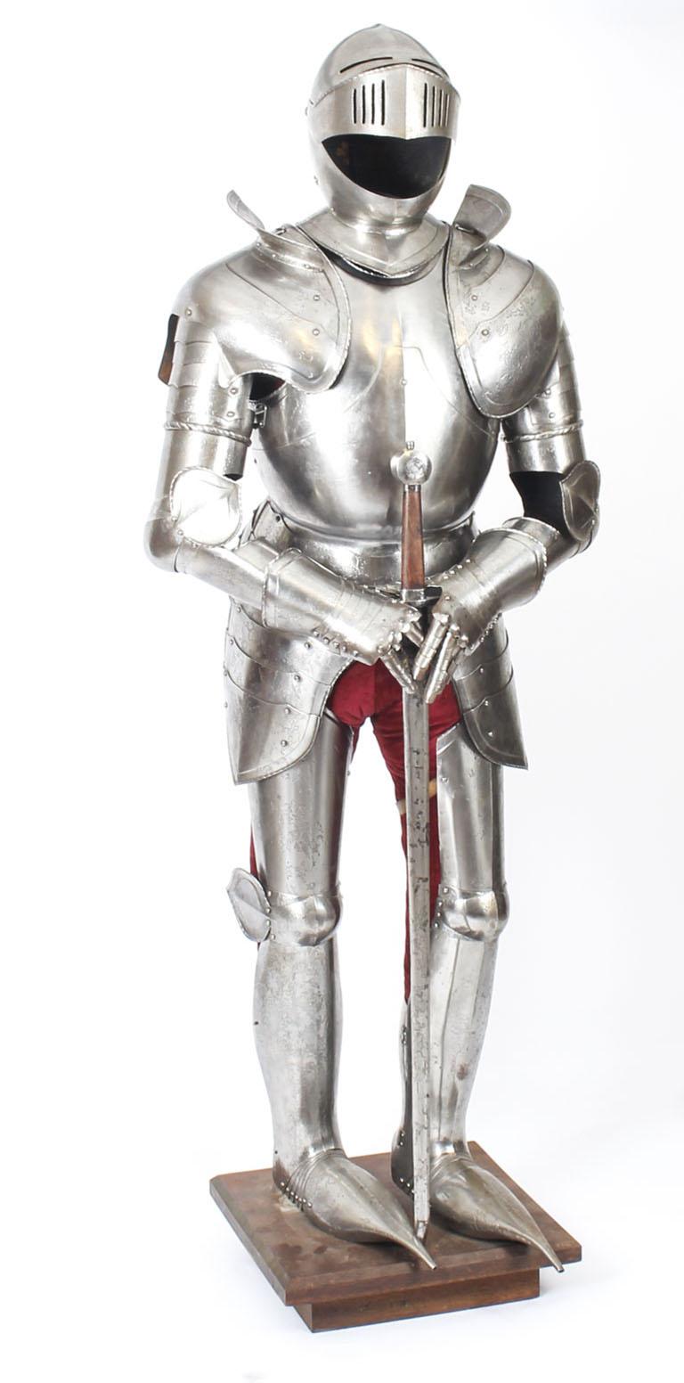 Antique Complete Set of Greenwich Style Tudor Armour, Early 20th ...