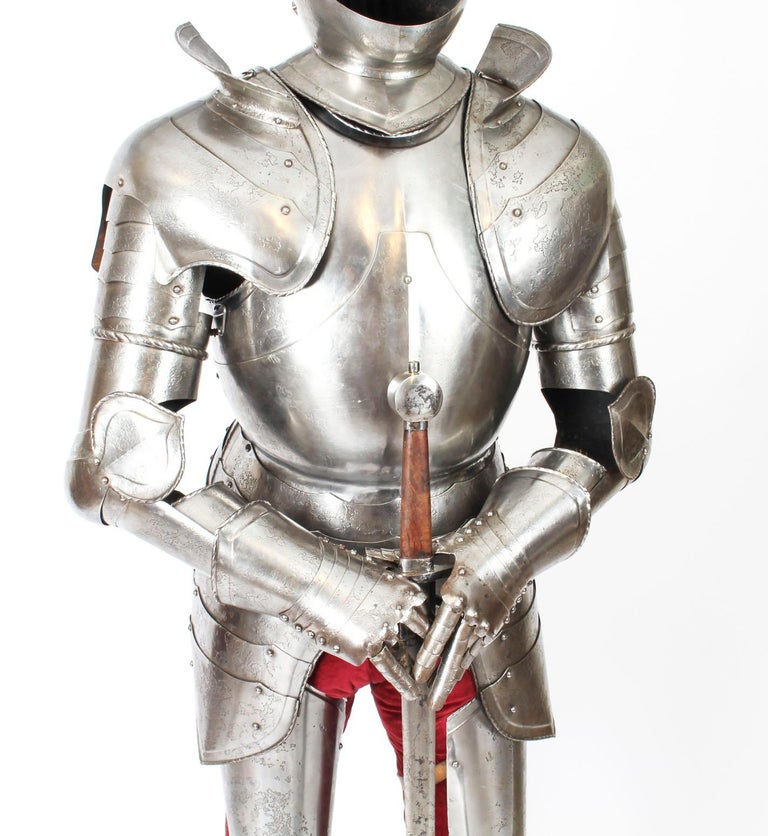 Antique Complete Set of Greenwich Style Tudor Armour, Early 20th ...