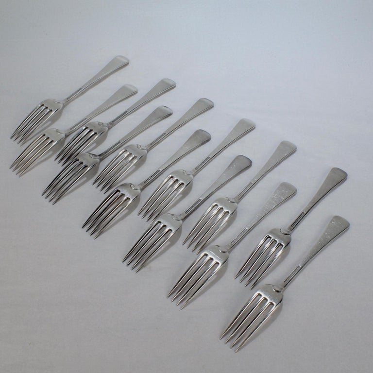 Antique 80 Piece Tiffany and Co. Silver Plated Stuyvesant Pattern ...