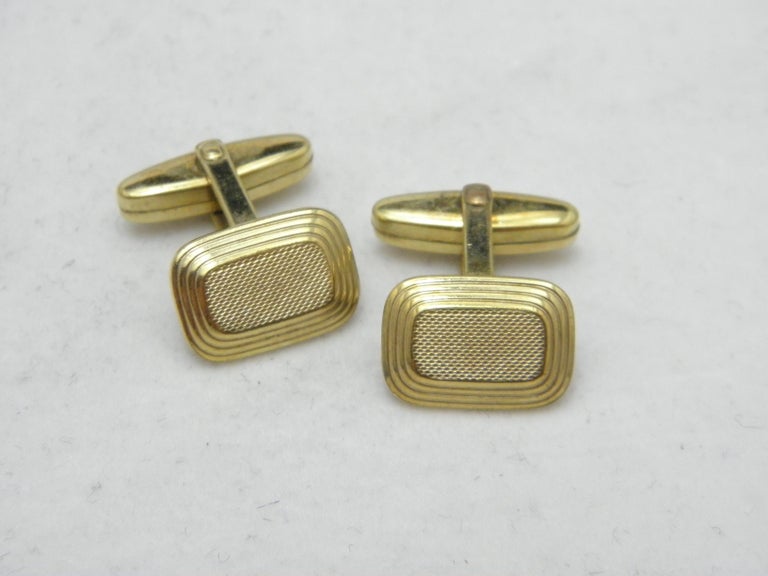 Antique 8ct Gold Large Cufflinks Art Deco C1920 333 Purity Heavy Cuff ...