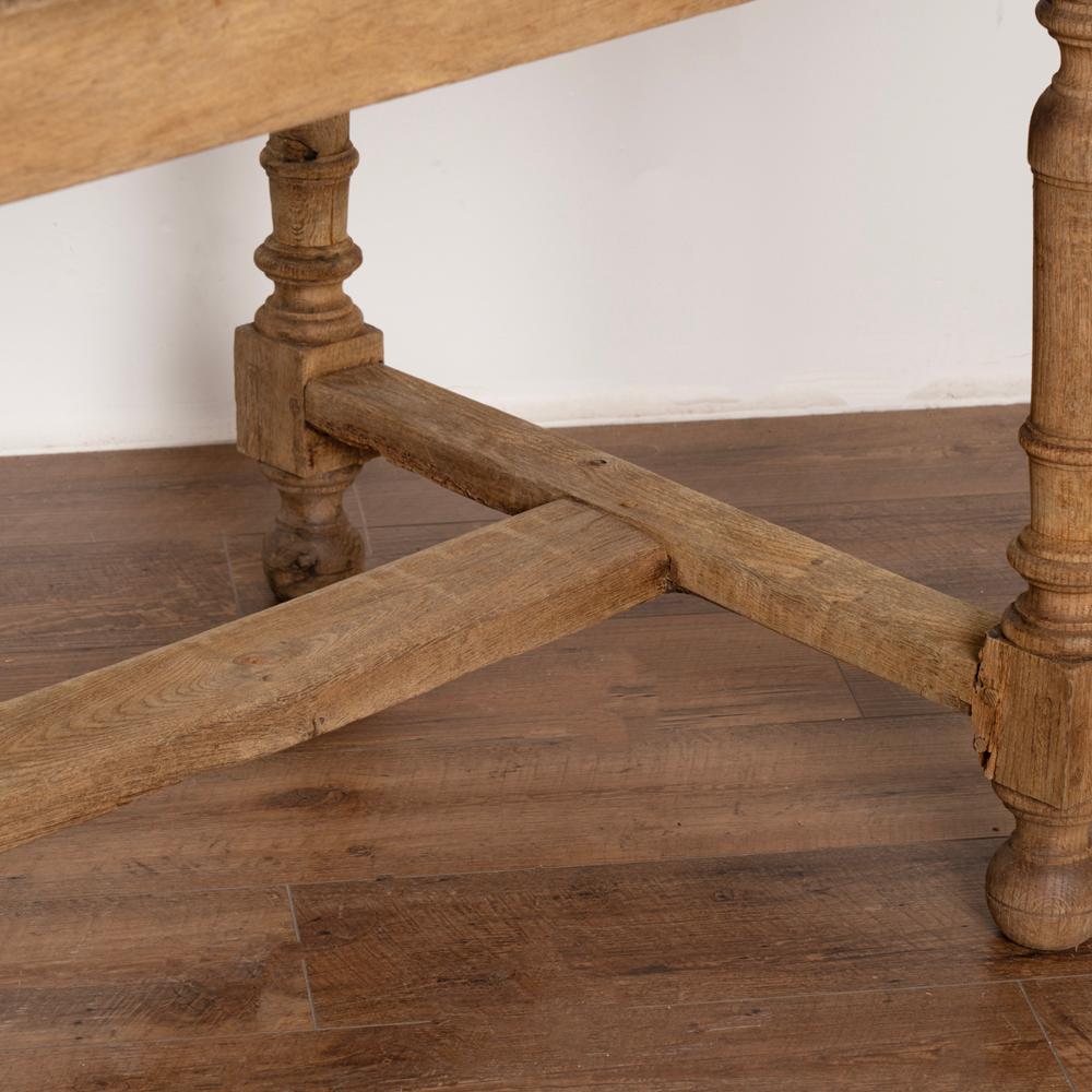 Antique 9' Long Oak Refectory Library Dining Table from France, circa ...