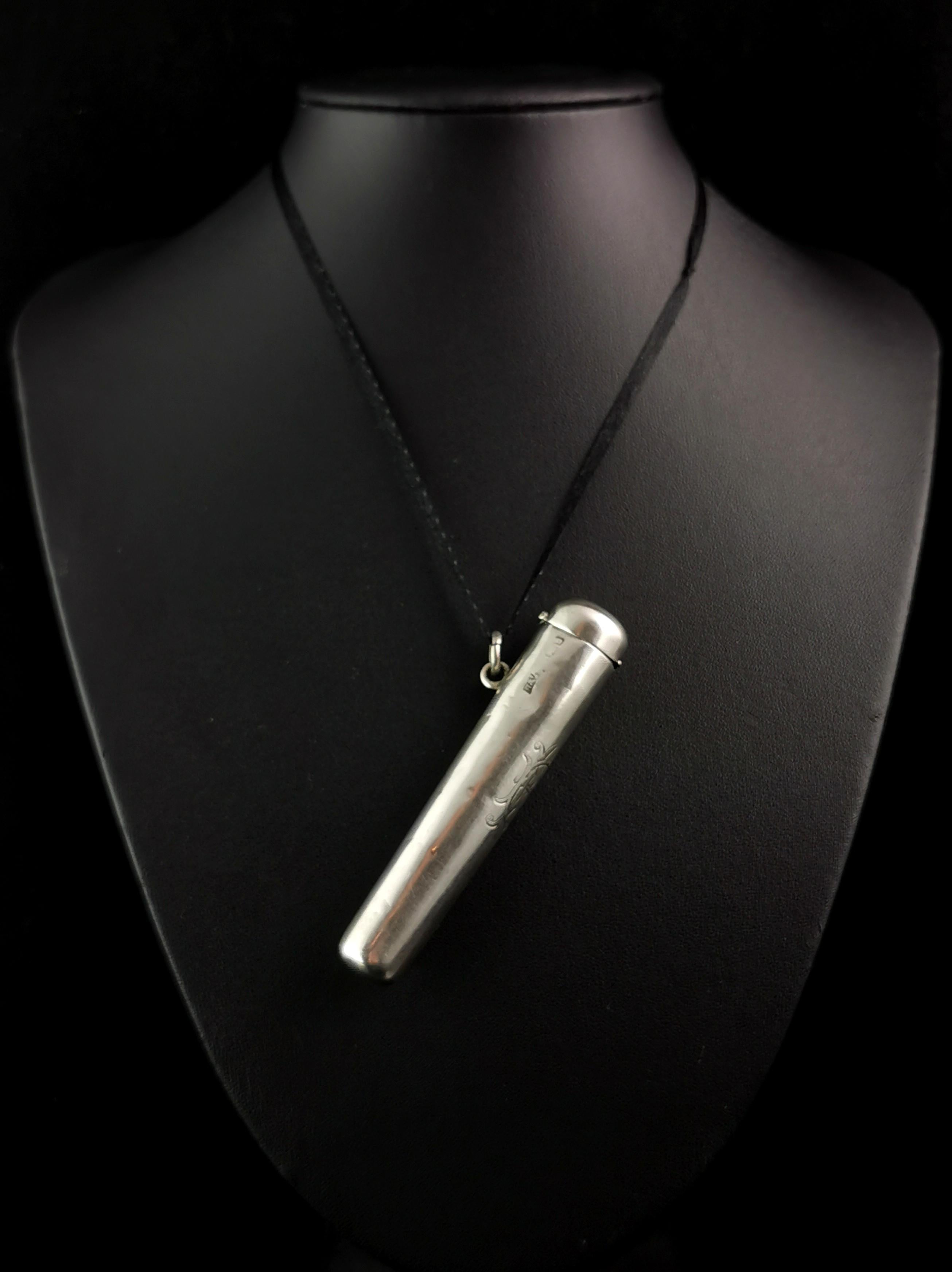 Antique 9k gold and Amber cheroot holder with sterling silver case For ...