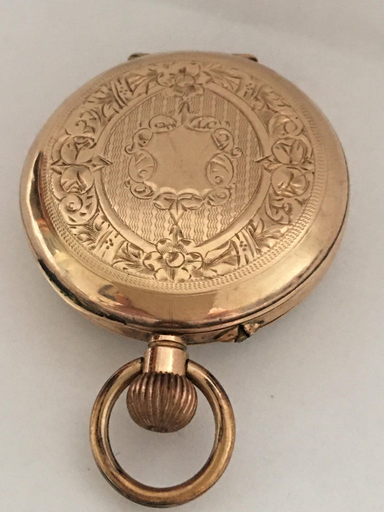 Antique 9 Karat Gold Fob Watch at 1stDibs