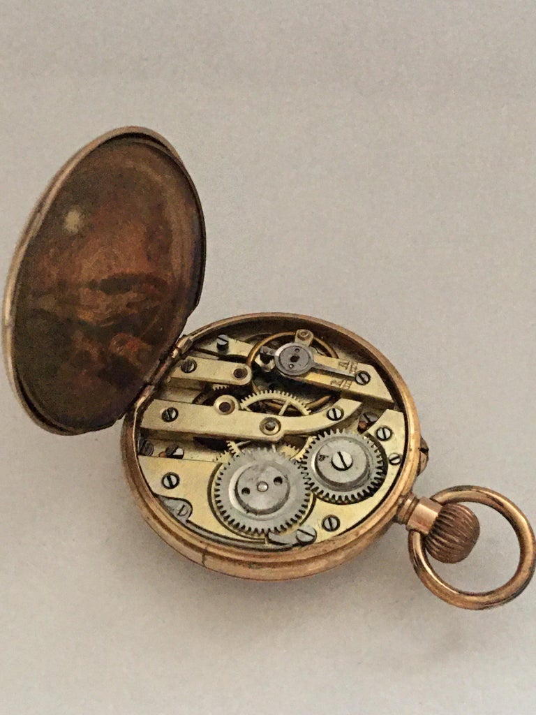 Antique 9 Karat Gold Fob Watch at 1stDibs