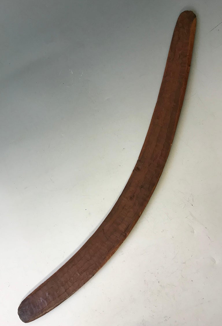 Antique Aboriginal Carved Wood Boomerang Australia Tribal Art Interior ...