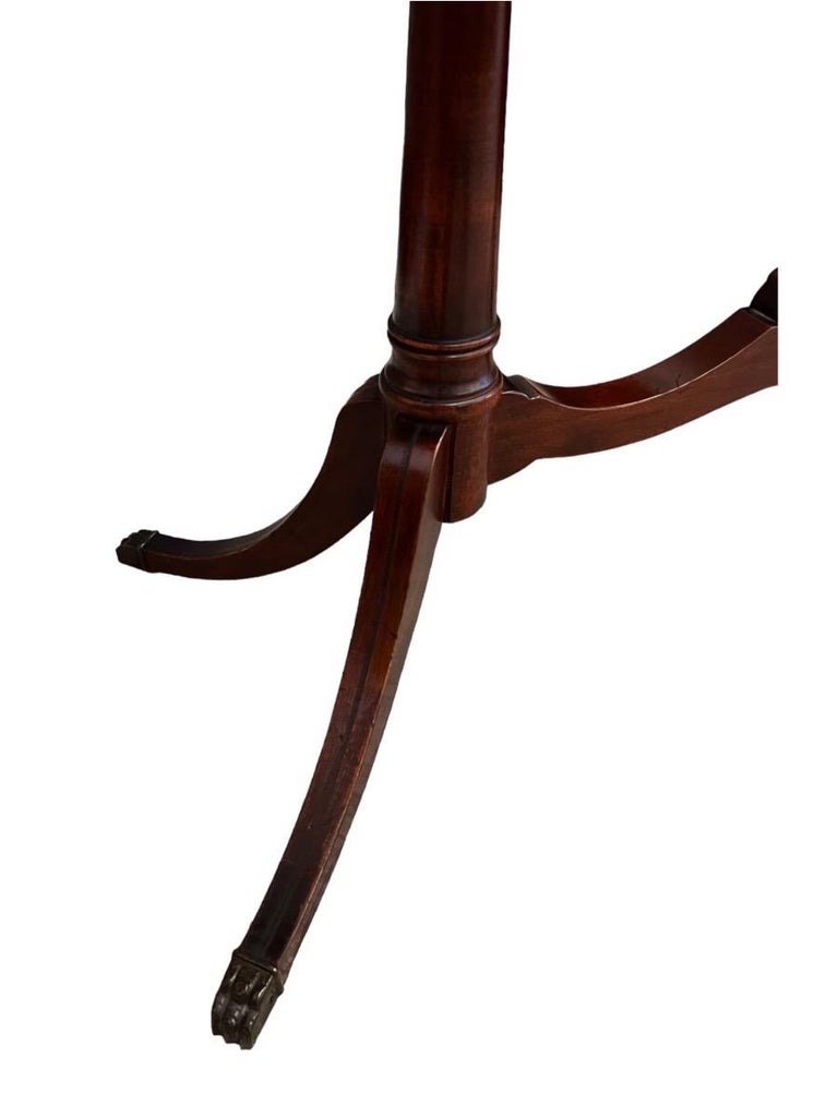 Antique Accent Table Plant Stand Claw Feet by Mersman For Sale at 1stDibs