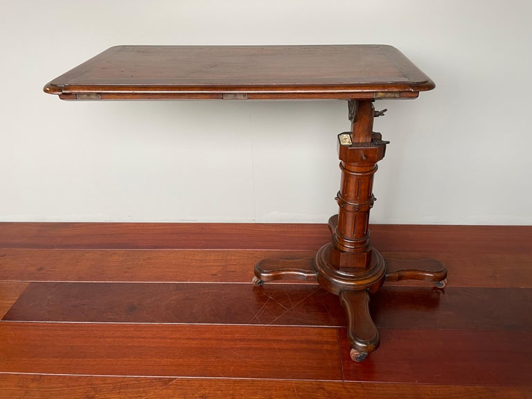Antique Adjustable Victorian Reading Table / Side Table / Lectern by ...